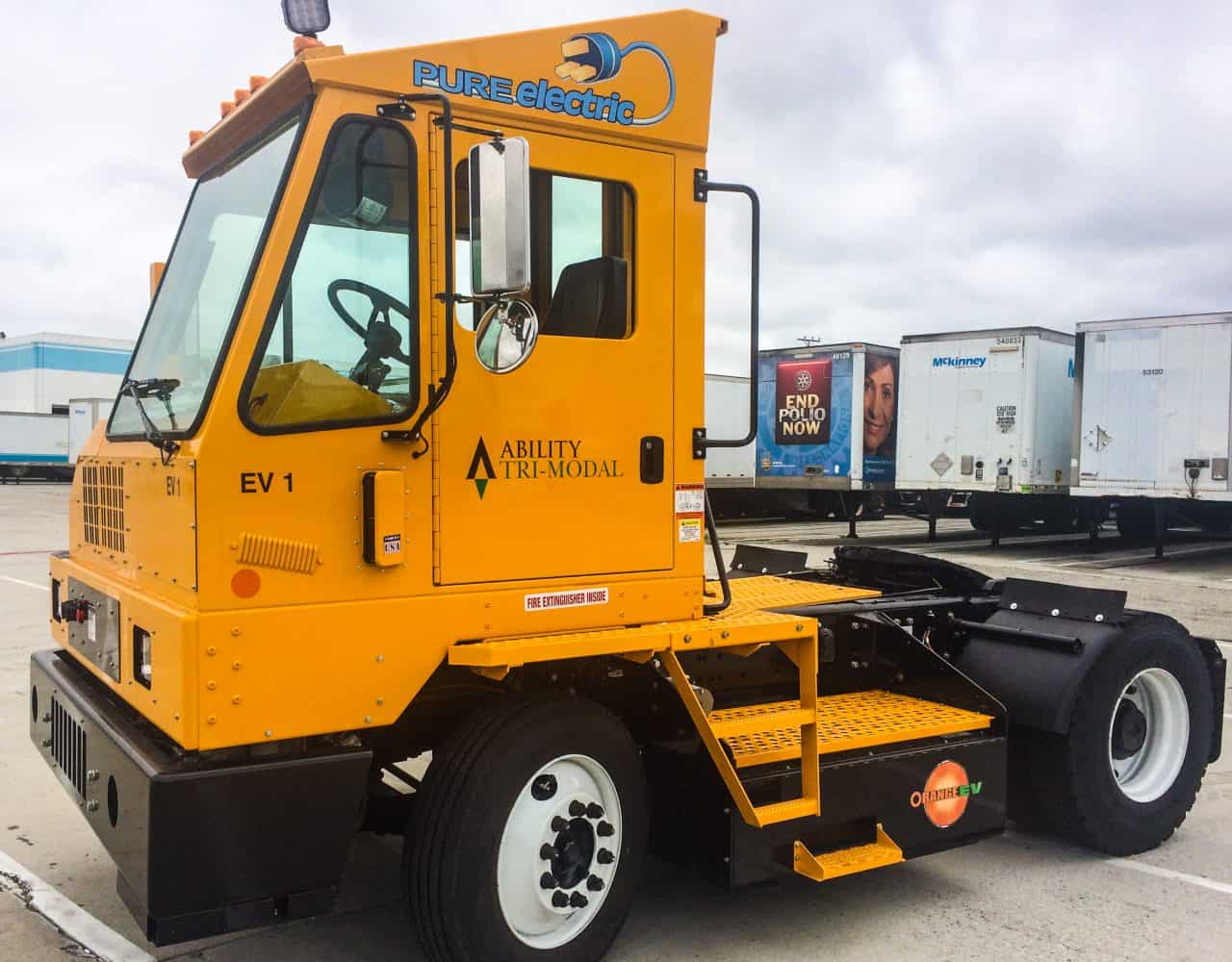 Ability Tri-Modal Deploys Five Orange EV Electric Yard Trucks ...