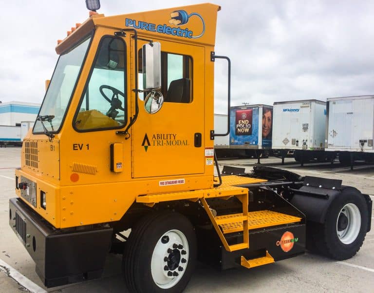 Ability Tri-Modal Deploys Five Orange EV Electric Yard Trucks ...