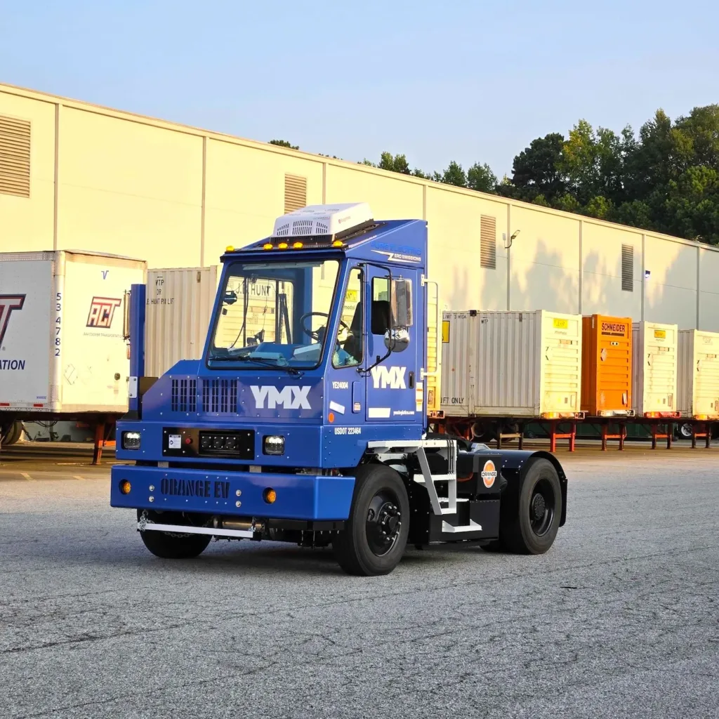 YMX Logistics Deploys 20 Orange EV Electric Yard Trucks