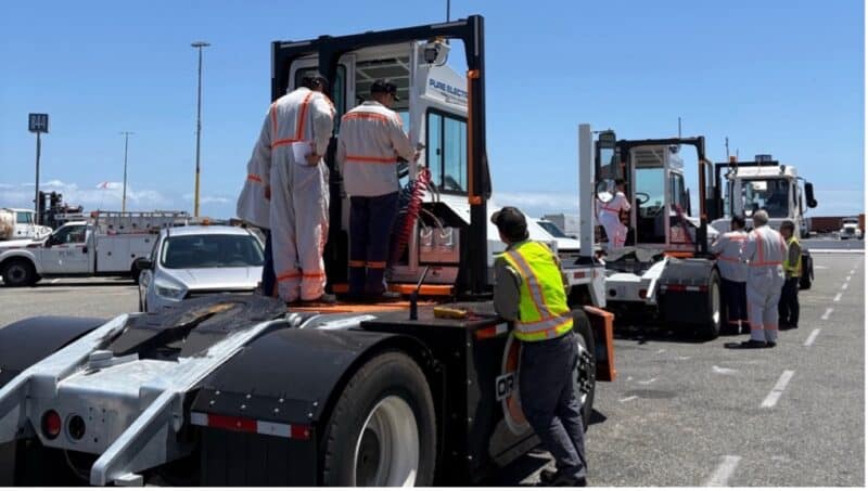 APMT Pier 400 Goes Electric with Orange EVAPMT Pier 400 Goes Electric ...